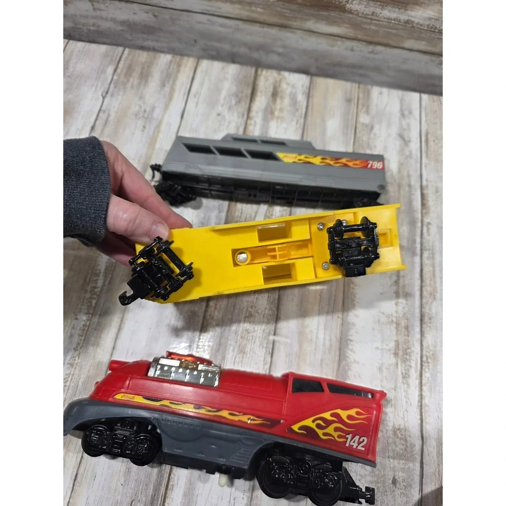 Hot Wheels | Toys | Hot Wheels Diecast Train Lot Engine Cars Red Grey ...